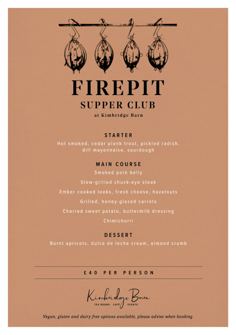 Fire Pit Supper Club at Kimbridge Barn: Ideal Collection