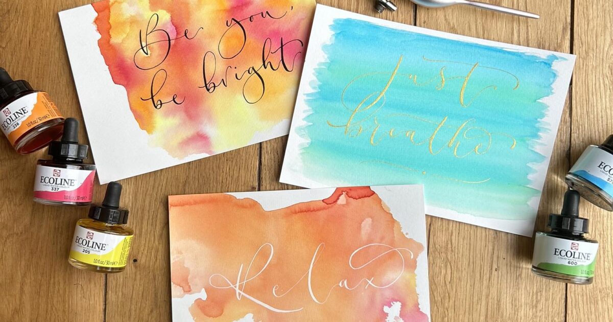 Intermediate Summer Calligraphy course: Ideal Collection